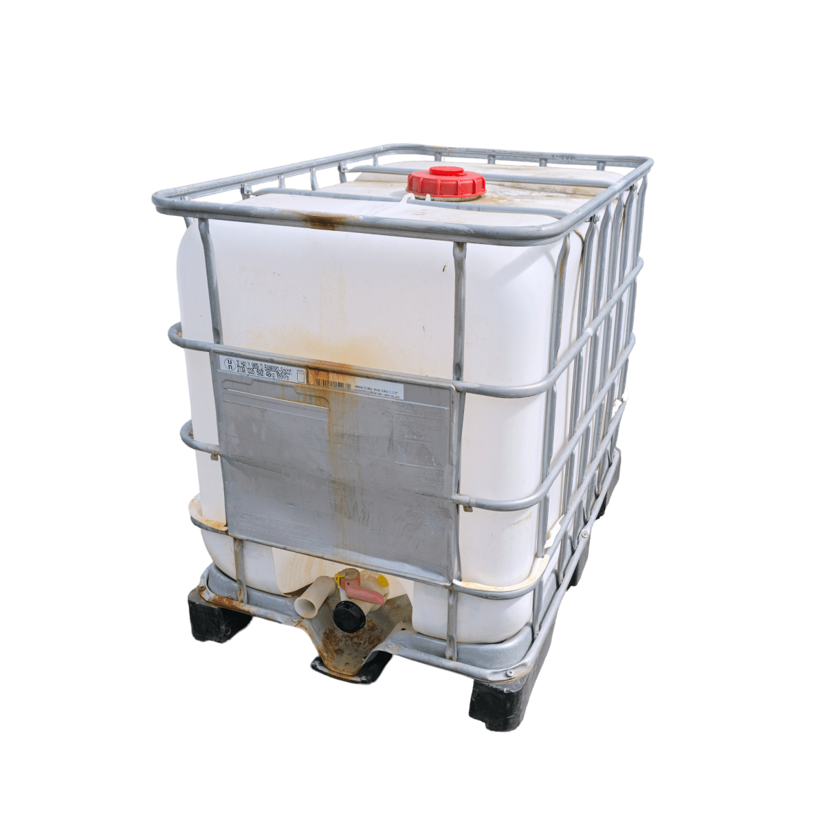 IBC WERIT 600L PLASTIC PALLET WITHOUT UN 150/50 WASHED, METAL FRAME ...