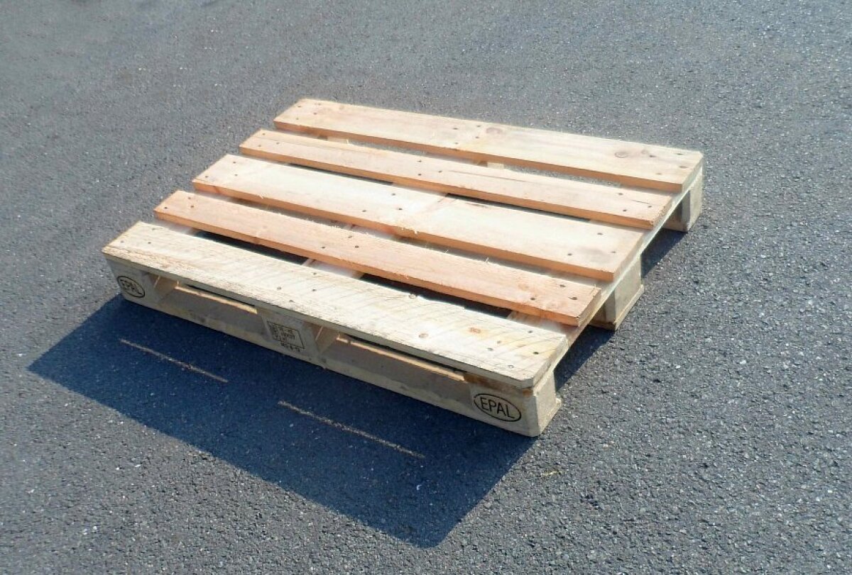 WOODEN PALLET USED 1200 X 800 MM NORMALIZED EPAL IPPC LIGHT I. QUALITY ...