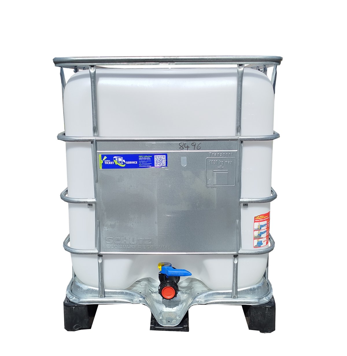 IBC CONTAINER WE 600 L REPASED (USED / WASHED) WITHOUT UN PLASTIC ...